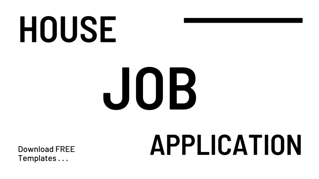 House Job Application in Hospital [DOC] Template, Form, Format and ...